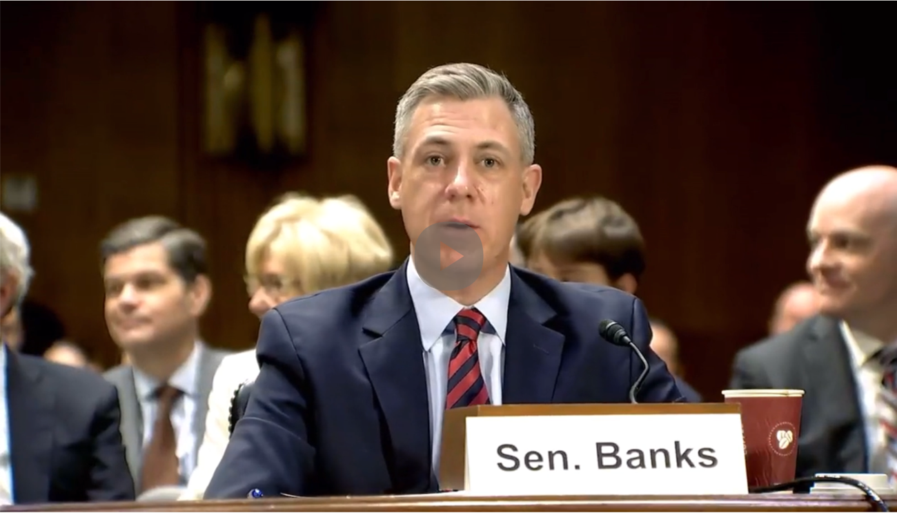 Senator Jim Banks Introduces DoD Policy Chief Nominee Elbridge Colby ...