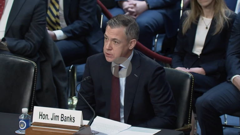 Senator Banks Introduces Justin Olson Before the Senate Judiciary Committee